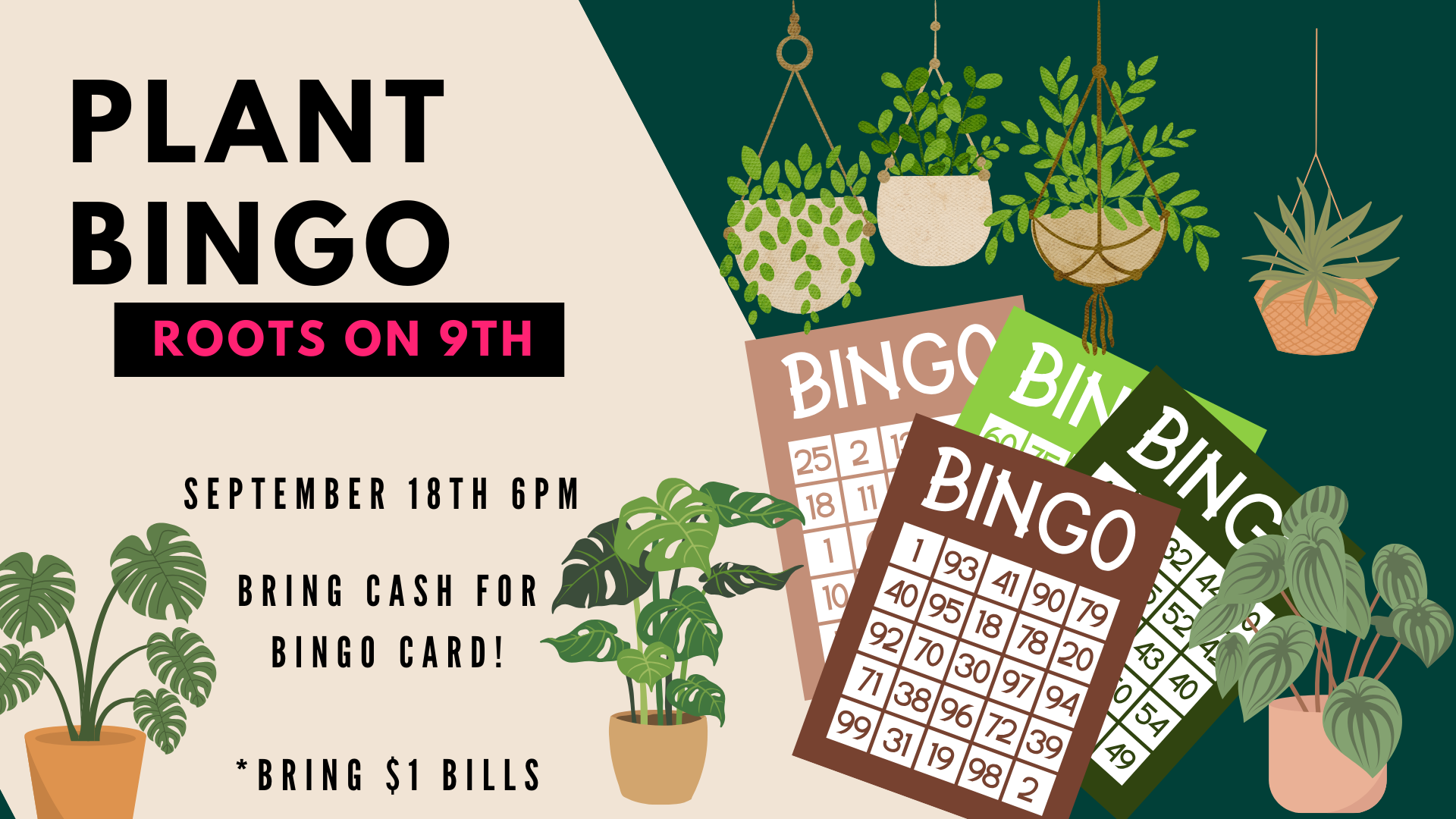 Plant Bingo – Roots on 9th